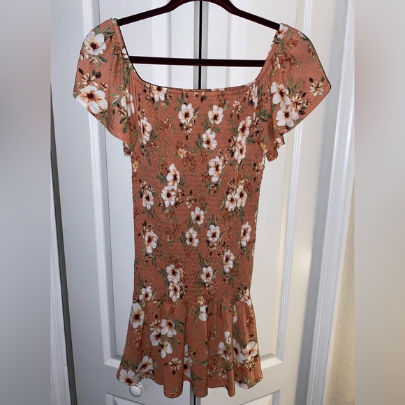 Jolie & Joy by FCT With Love | Dresses | Jolie Joy Floral Pink Mini Dress With Ruffle Sleeves Is ...